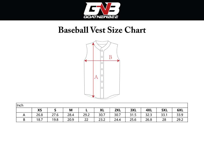 Sublimated Custom Baseball Softball Vest | GNBSporting
