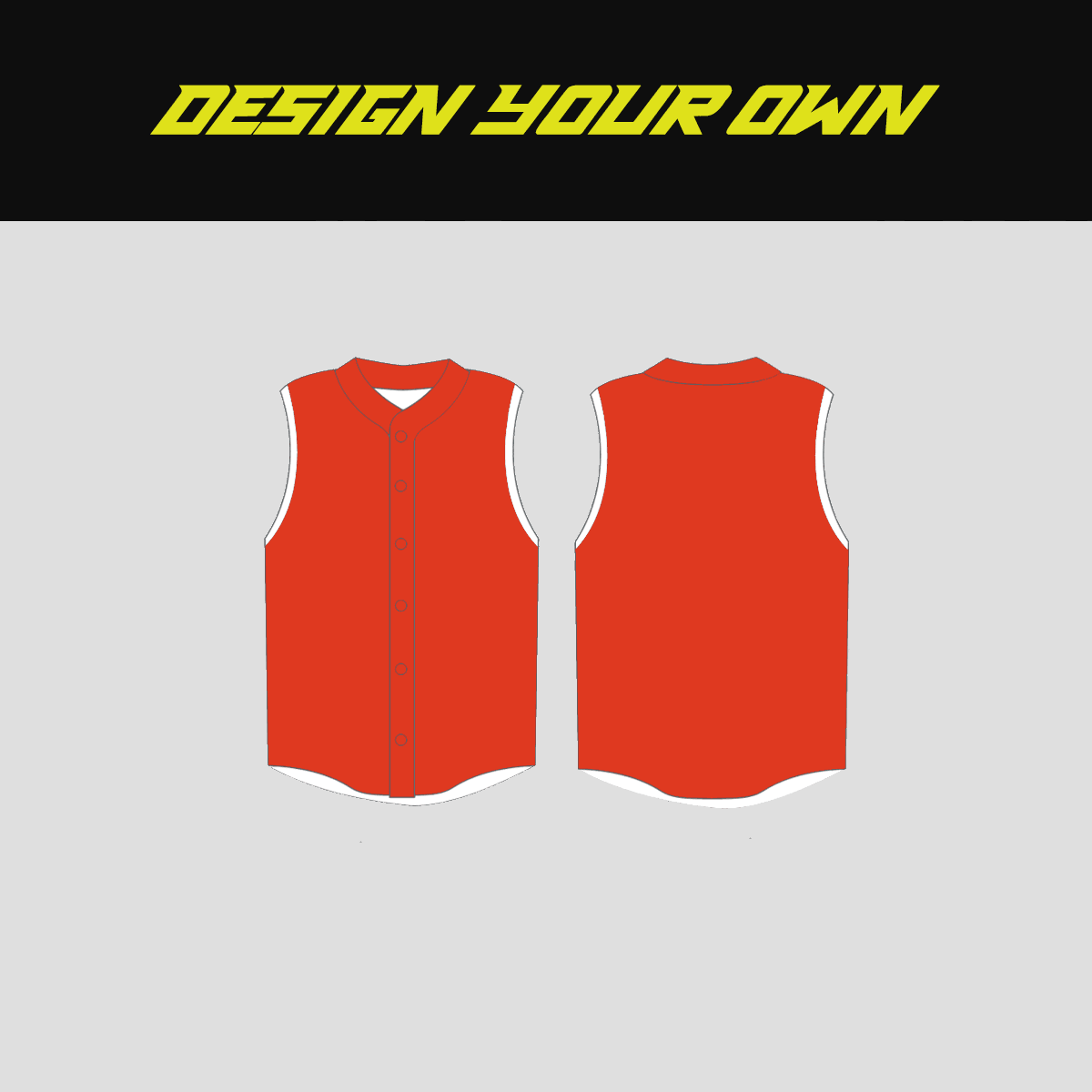 Sublimated Custom Baseball Softball Vest | GNBSporting